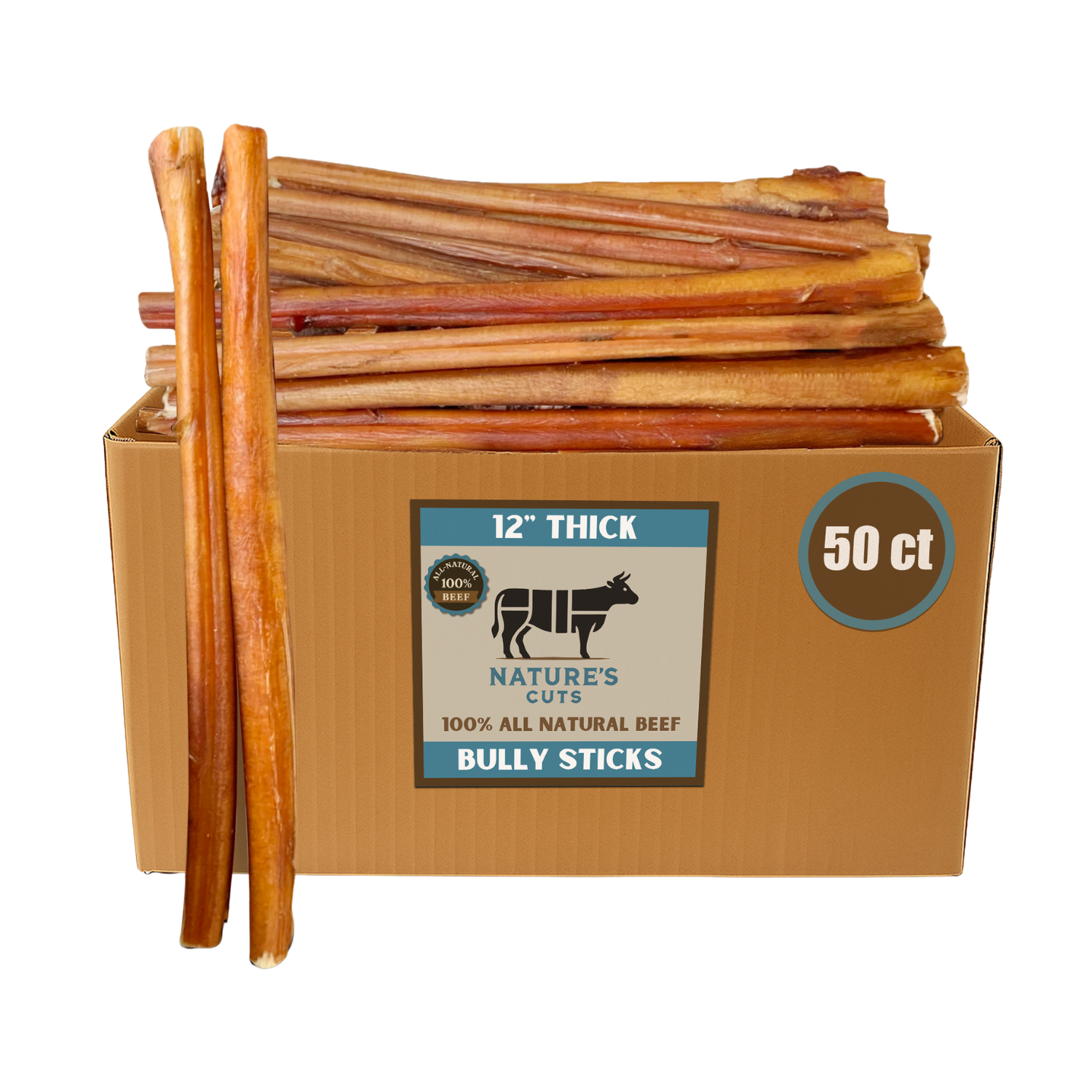 12" Thick Bulk Bully Sticks – Mighty Chewz