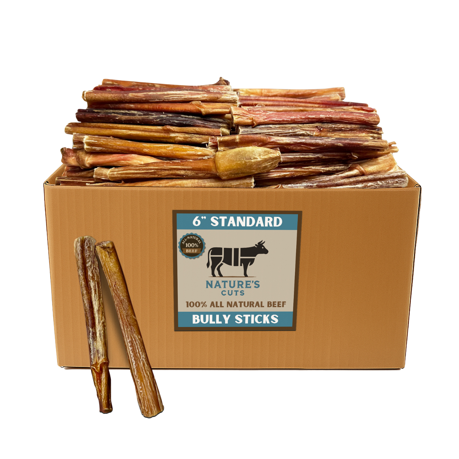 6" Standard Bulk Bully Sticks – Mighty Chewz
